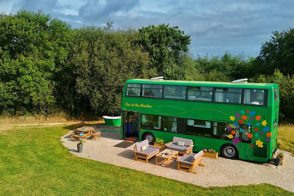 Bus in the Meadow | Bus in Devon | Canopy & Stars
