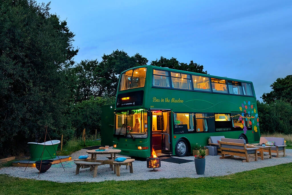 Bus in the Meadow | Bus in Devon | Canopy & Stars