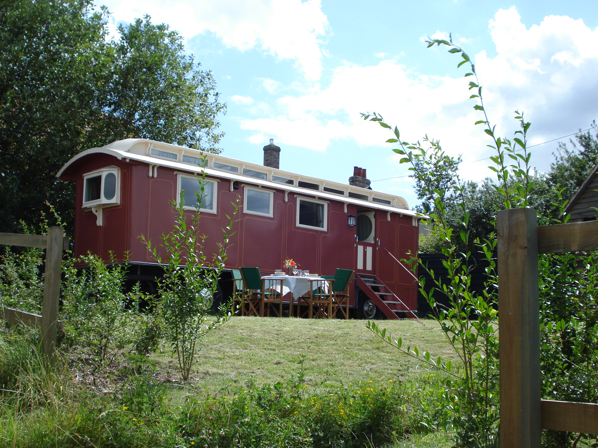 Maroon Fairground Wagon | Suffolk | Canopy & Stars