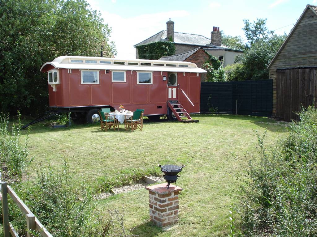 Maroon Fairground Wagon | Wagon in Suffolk | Canopy & Stars