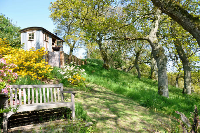 The Woodman's Hut | Shepherd's hut in Scottish Borders | Canopy & Stars